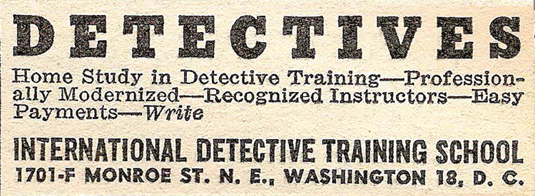 You, Too, Can Be a Real-Life Private Eye! – The Thrilling Detective Web ...